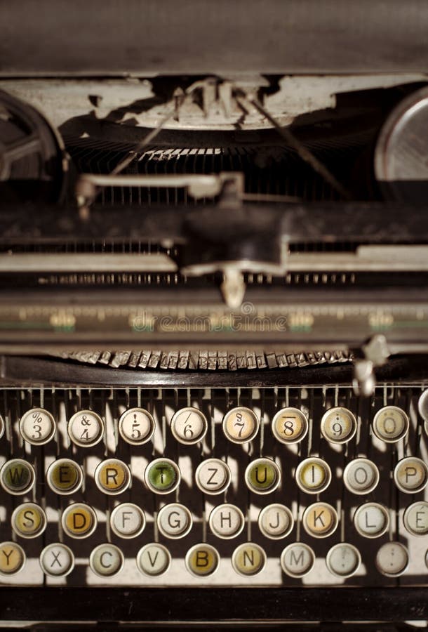 Antique Typewriter stock image. Image of retro, letters - 5525585