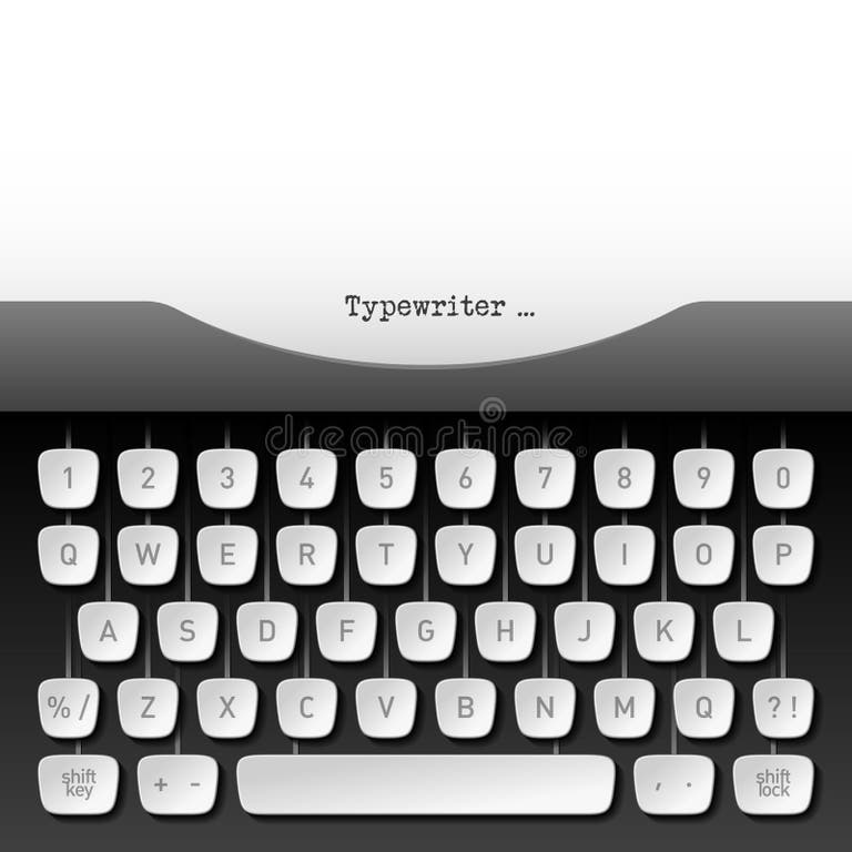 Typewriter Key Letter Stock Illustrations – 1,079 Typewriter Key Letter ...
