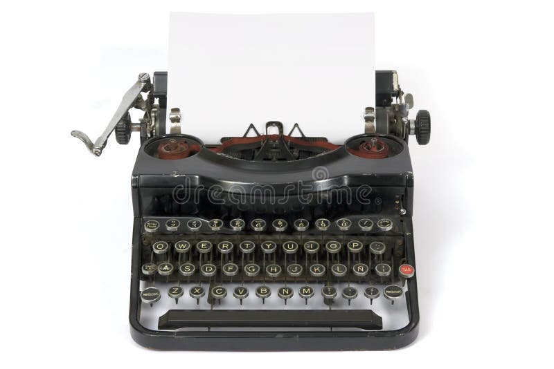 Typewriter stock image. Image of editions, tomes, reader - 400859