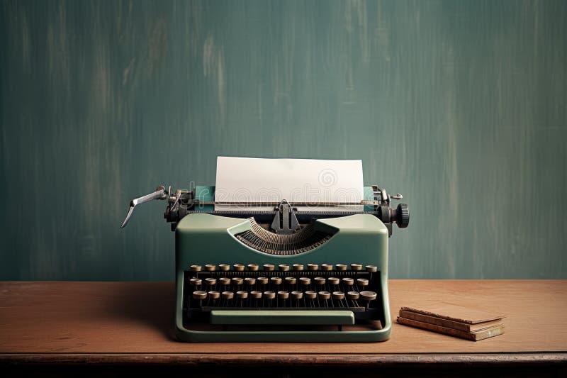 Typewriter with a Blank Page, Awaiting the Authors Ideas Stock Image ...