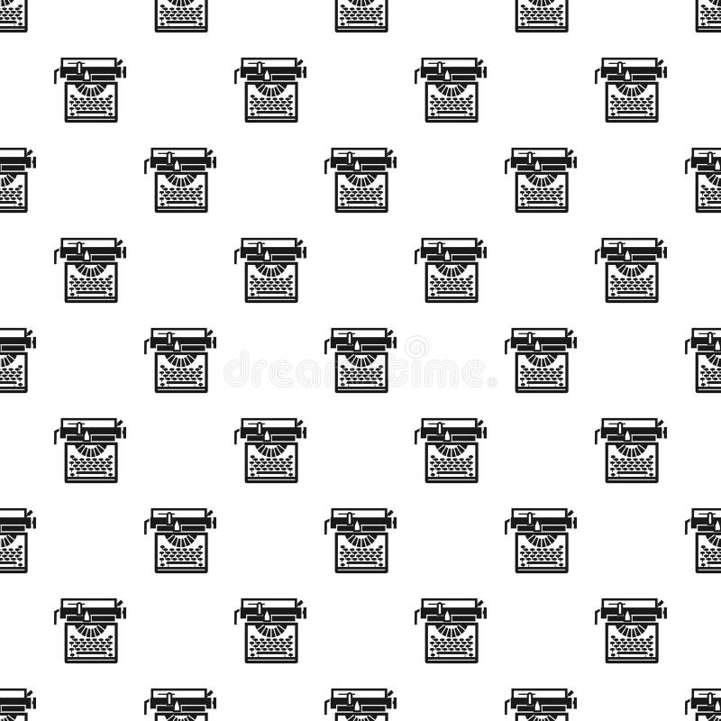 Typewriter Vintage Pattern Stock Illustrations – 426 Typewriter Vintage ...