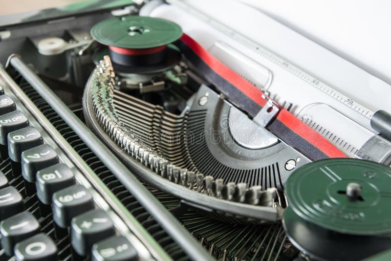 Typewriter closeup stock image. Image of editorial, object - 46215521
