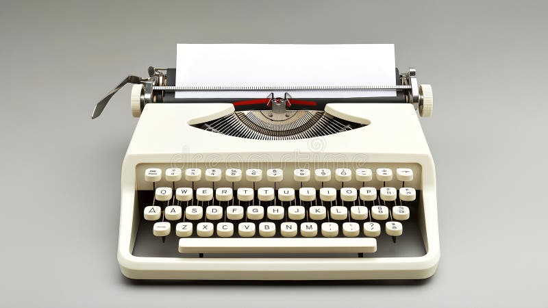 This Typewriter Features a Clean Design with a Blank Page Waiting To Be ...