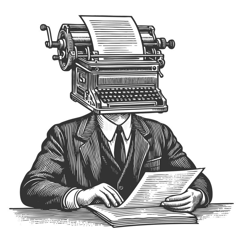 Typewriter Head Stock Illustrations – 352 Typewriter Head Stock ...