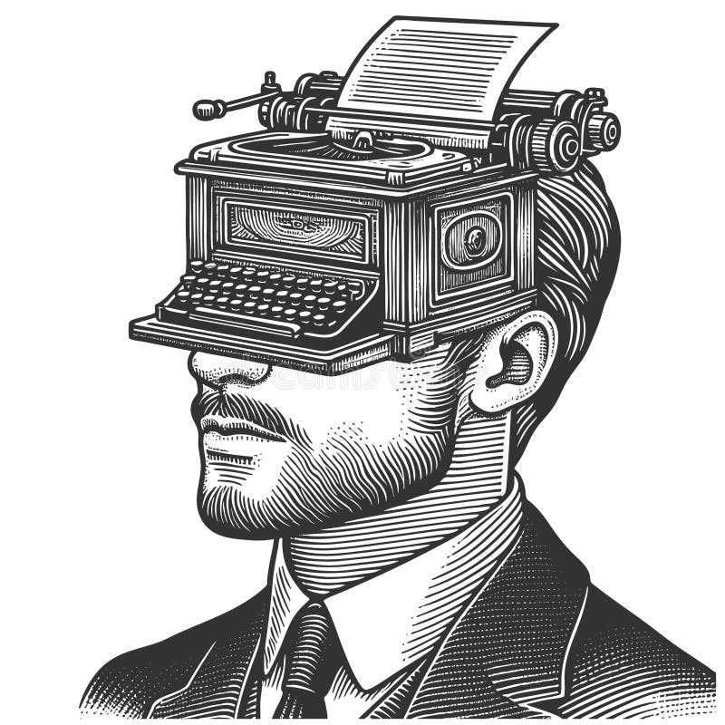 Typewriter Head Stock Illustrations – 352 Typewriter Head Stock ...