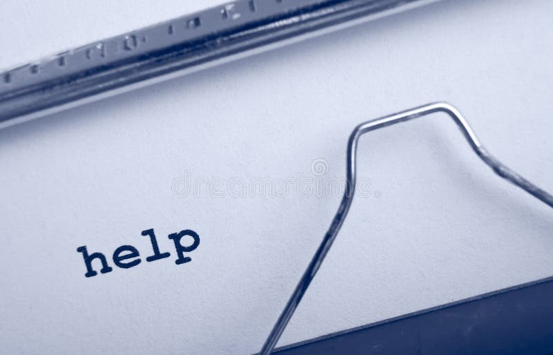 Please Help Me stock photo. Image of fashioned, text, typescript - 3466984