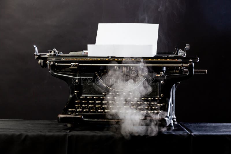 Typewriter in Hot Atmosphere of Smog Stock Photo - Image of guitar ...