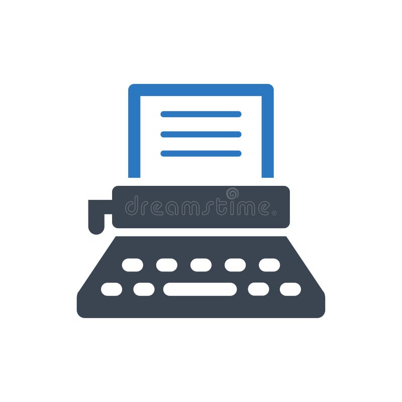 Typewriter Icon Stock Illustrations – 7,269 Typewriter Icon Stock ...