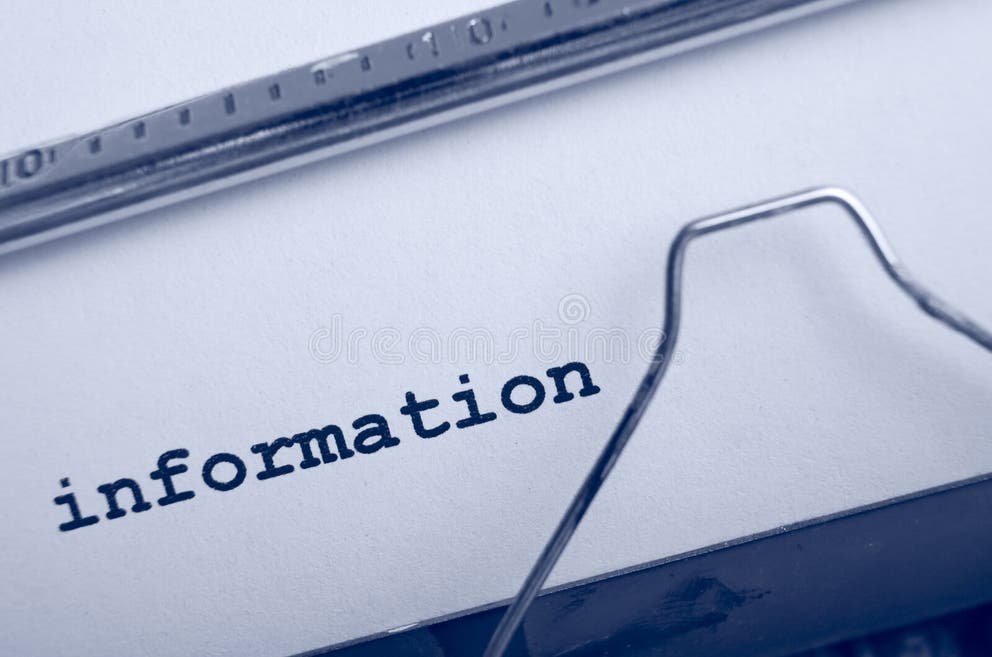 Typewriter information stock image. Image of fashioned - 15669089