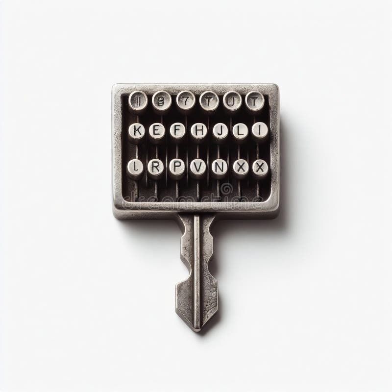 Typewriter Key a Single Key from an Old Typewriter, with a Wor Stock ...