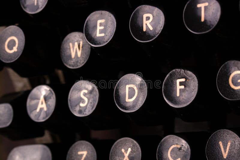 Typewriter keys stock photo. Image of characters, antique - 10643000