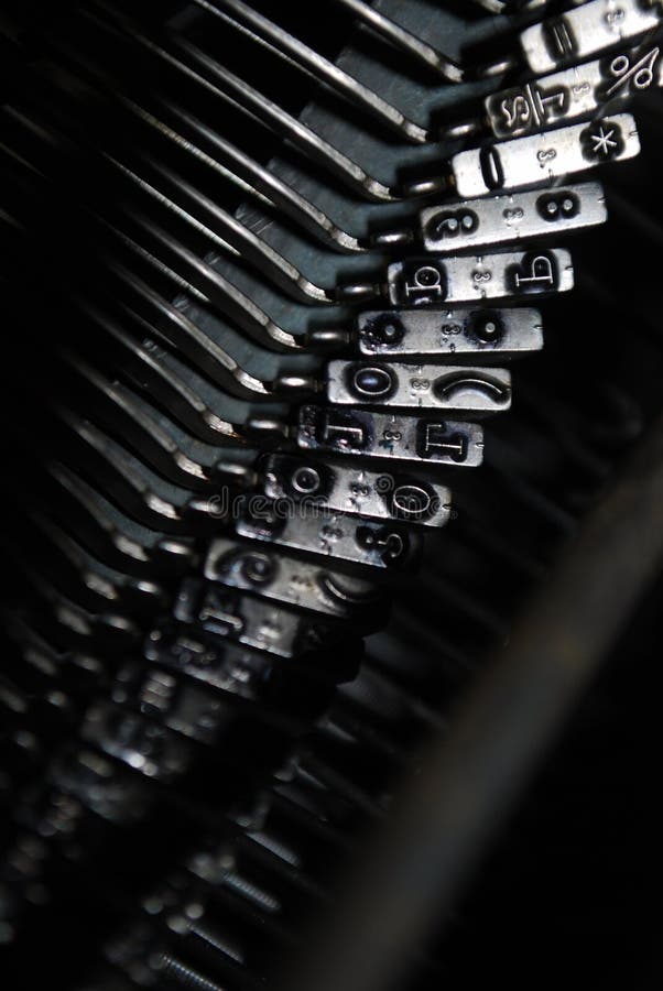 Typewriter keys stock image. Image of print, processor - 8387561