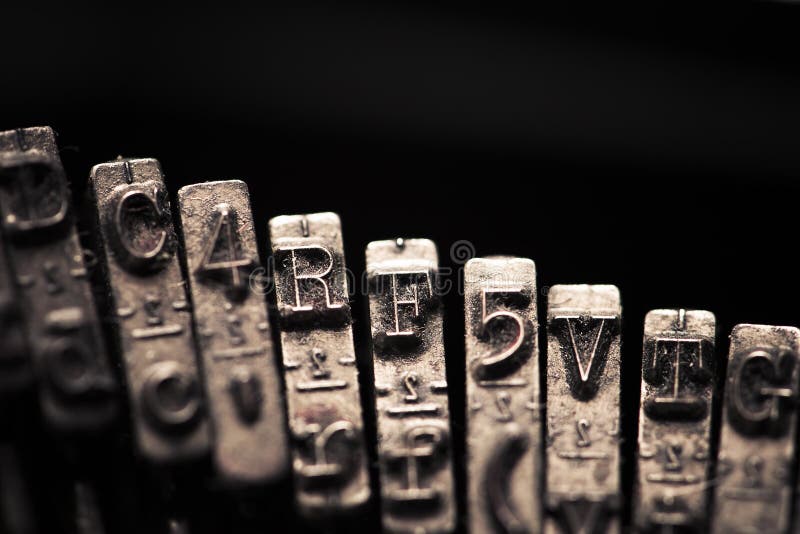 Typewriter letters stock image. Image of abstract, typeface - 64233593