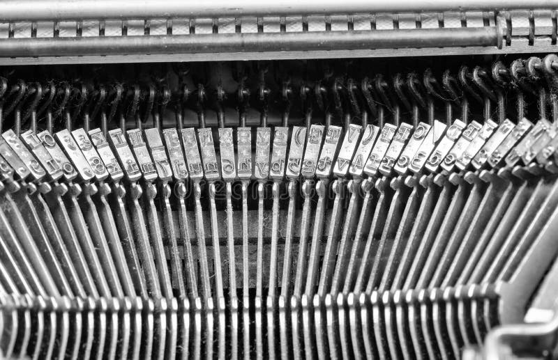 The typewriter mechanism stock photo. Image of keys, mechanism - 7074066