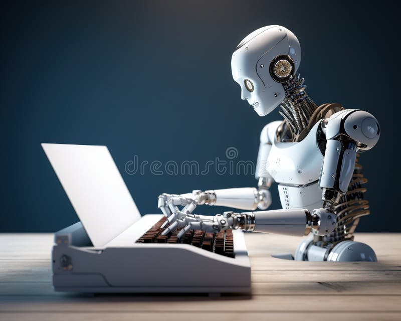 Typewriter Robot Stock Illustrations – 92 Typewriter Robot Stock ...