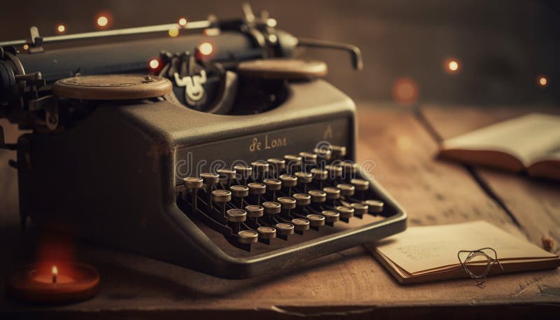 Typewriter a Rustic Old Fashioned Writing Instrument for Nostalgic ...