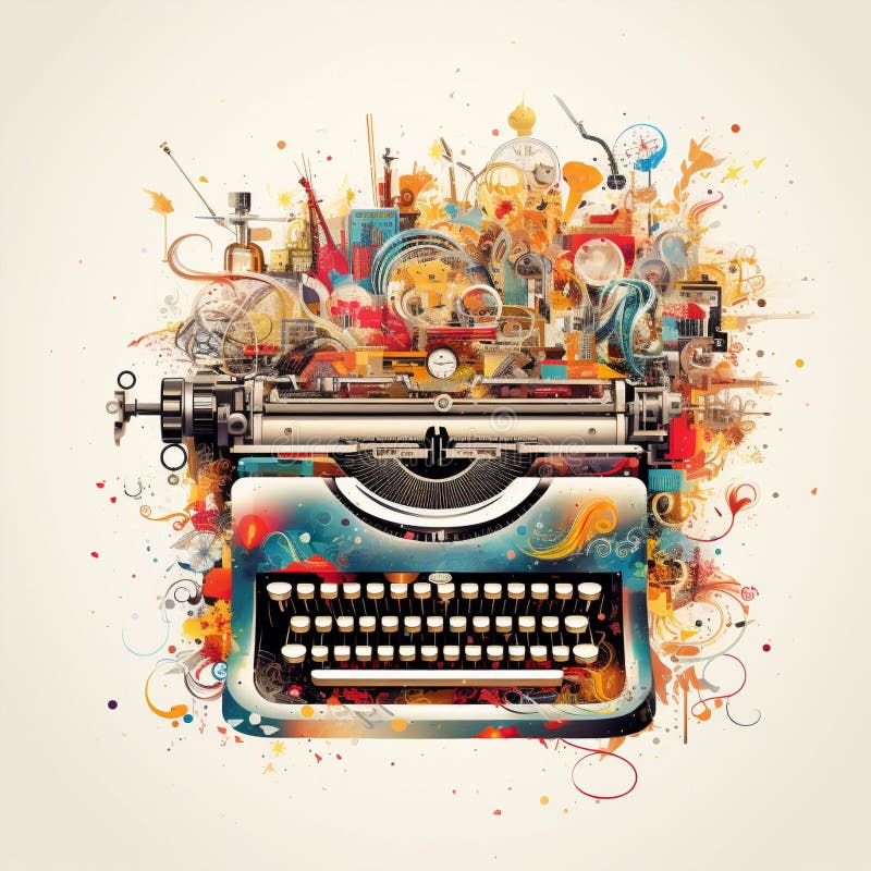 A Typewriter S Symphony: Reveling in the Beauty of Simplicity Stock ...