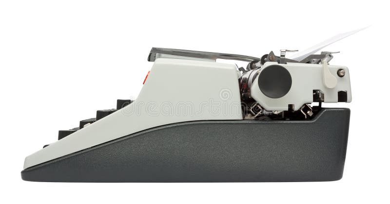 Side View of Typewriter Keyboard Stock Photo - Image of author, publish ...