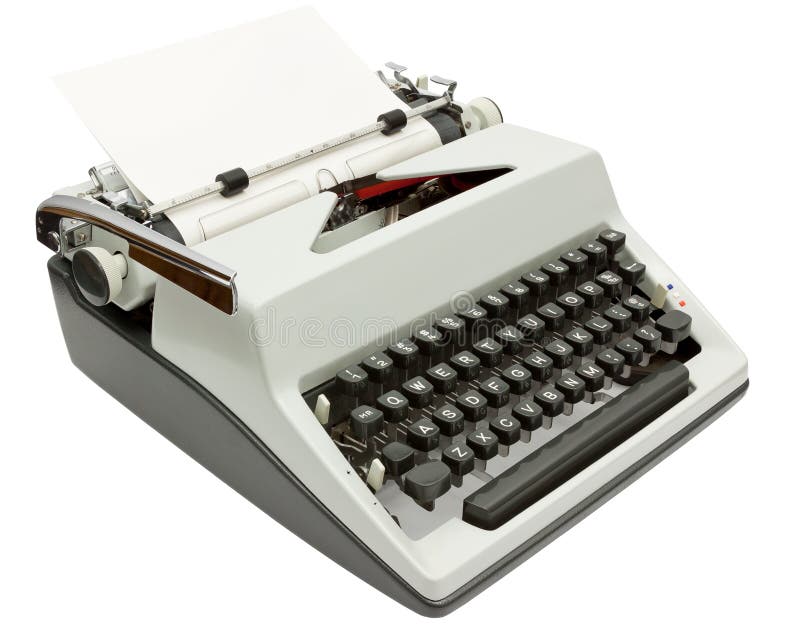 Side View of Typewriter Keyboard Stock Photo - Image of author, publish ...