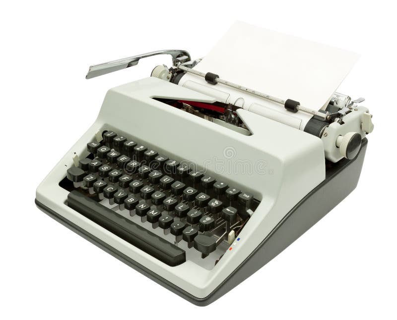 Side View of Typewriter Keyboard Stock Photo - Image of author, publish ...
