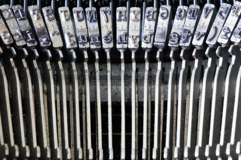 Typewriter type bars stock image. Image of keyboard, journalism - 56989259