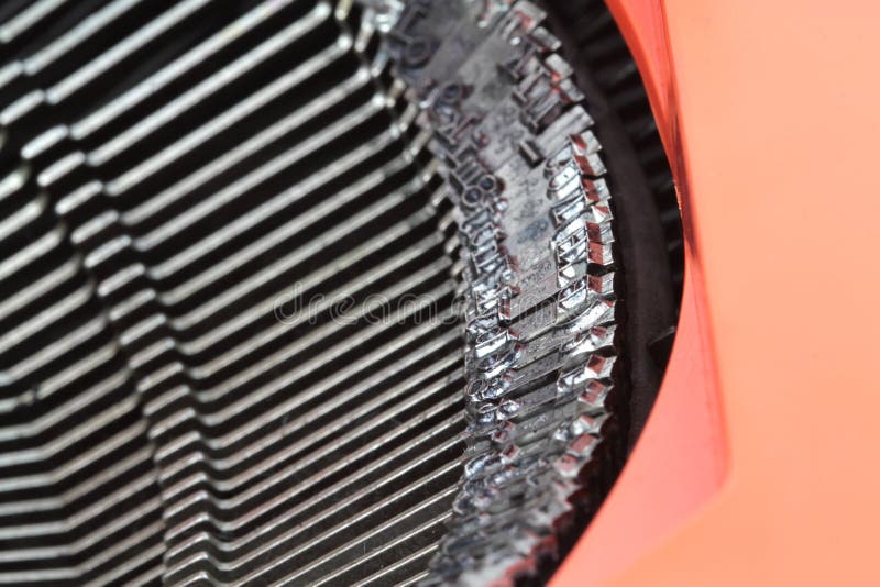 Typewriter Type Bars, Macro Shot Stock Image - Image of print, alphabet ...