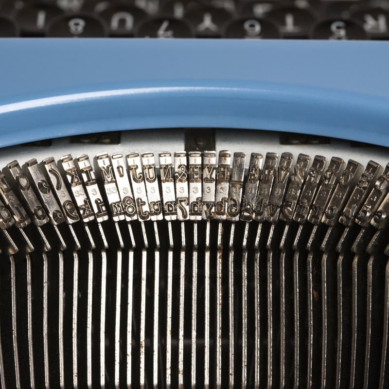 Typewriter typebars. stock image. Image of life, typewriter - 2431589