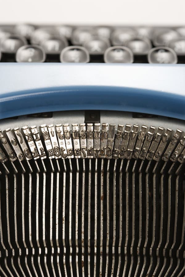 Typewriter typebars. stock photo. Image of life, metal - 2425652