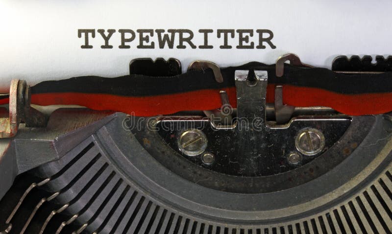 Typewriter Written Typewriter Stock Photo - Image of typewriter, font ...
