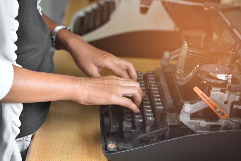 Typewritten stock photo. Image of machine, metal, antique - 96822192