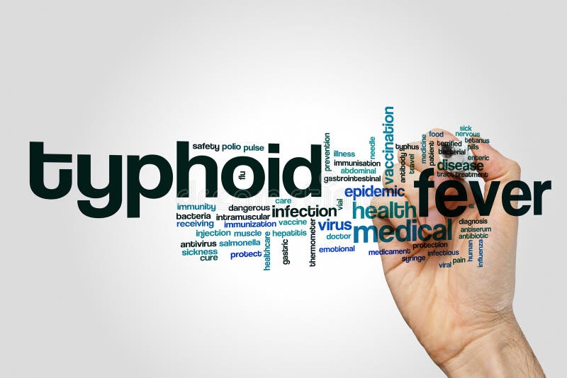 Typhoid Fever Word Cloud Concept Stock Photo - Image of health, enteric ...