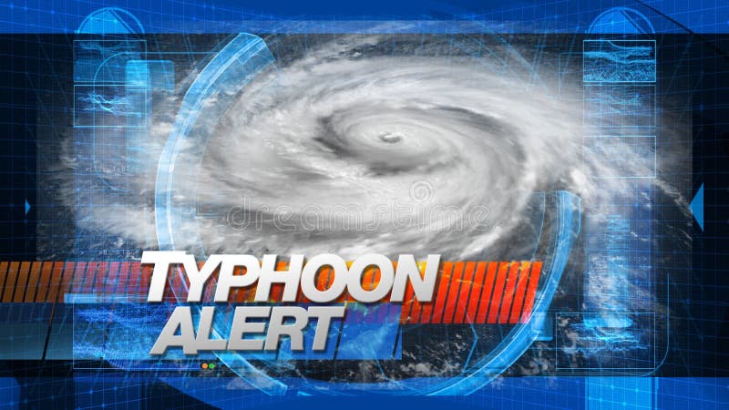 Typhoon Alert - Title Graphics Stock Video - Video of hailstorm, nature ...