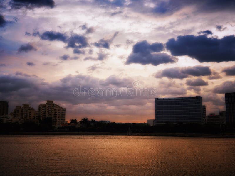 Before TYPHOON stock photo. Image of cloud, afterglow - 214894968