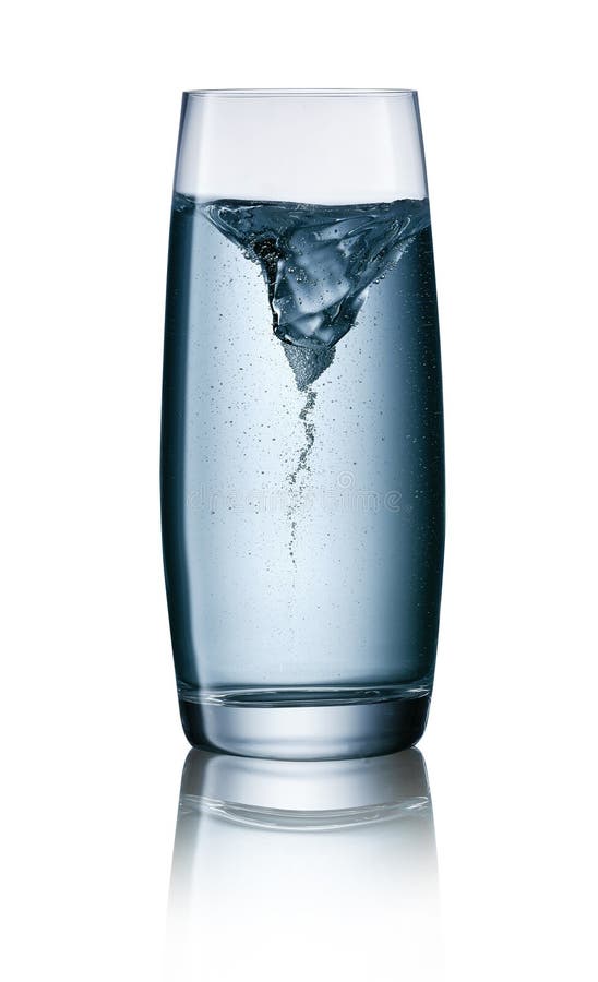 Typhoon in a Glass of Water with Clipping Path Stock Photo - Image of ...