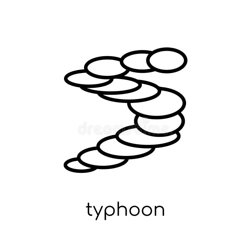 Typhoon Icon. Trendy Typhoon Logo Concept on White Background Fr Stock ...