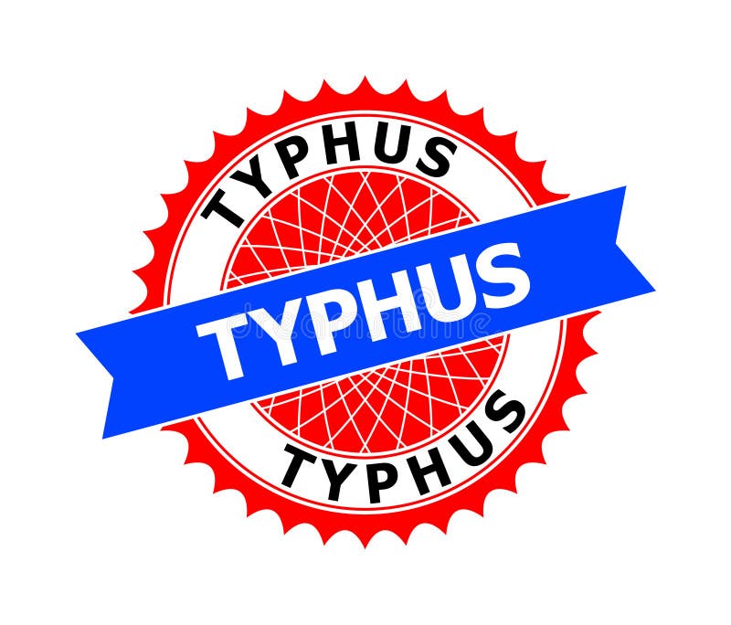 TYPHUS Bicolor Clean Rosette Template for Seals Stock Illustration ...