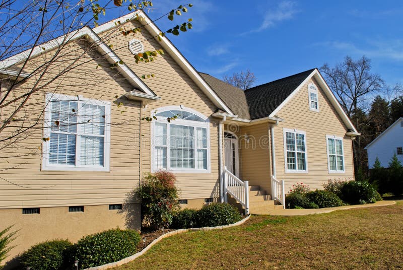 Typical American Home stock image. Image of architecture - 20236089