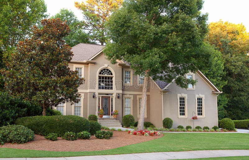 Typical american house stock image. Image of build, drive - 18239889