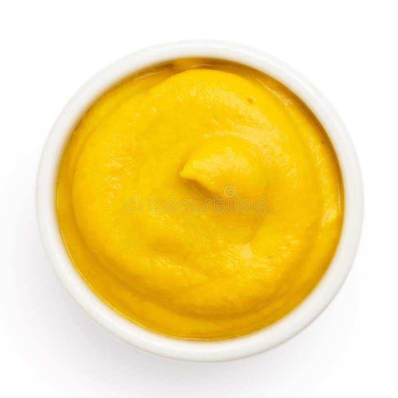 Typical American Smooth Yellow Mustard. Stock Photo - Image of small ...