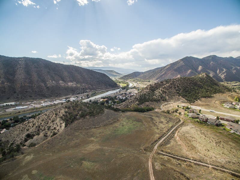 Typical American Suburban Community Stock Photo - Image of castle, rock ...