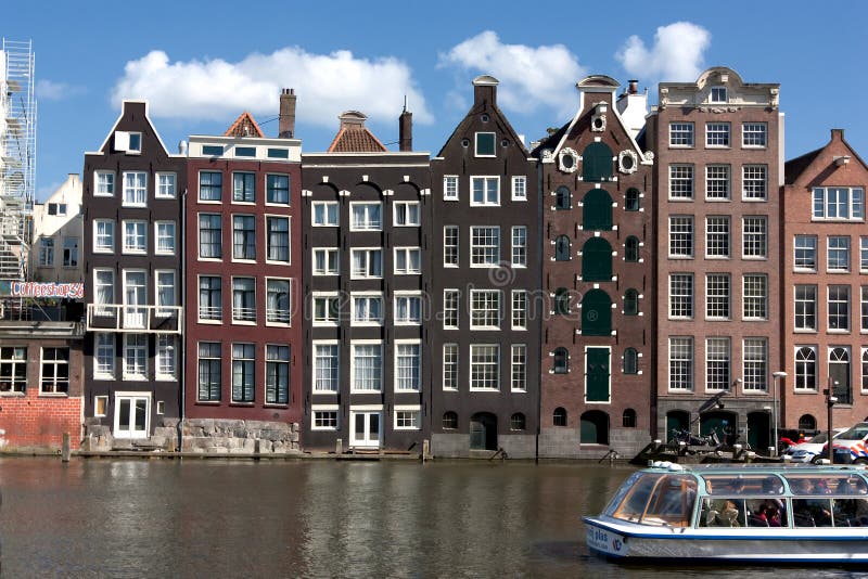 Typical Amsterdam Architecture Stock Photo - Image of style, famous ...