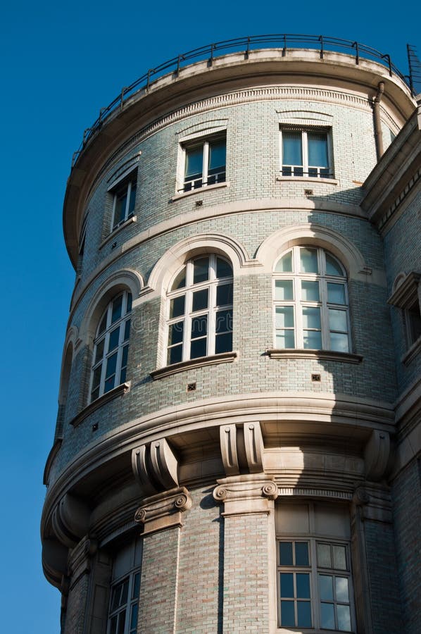 Typical Ancient Parisian Building in Paris Stock Image - Image of ...