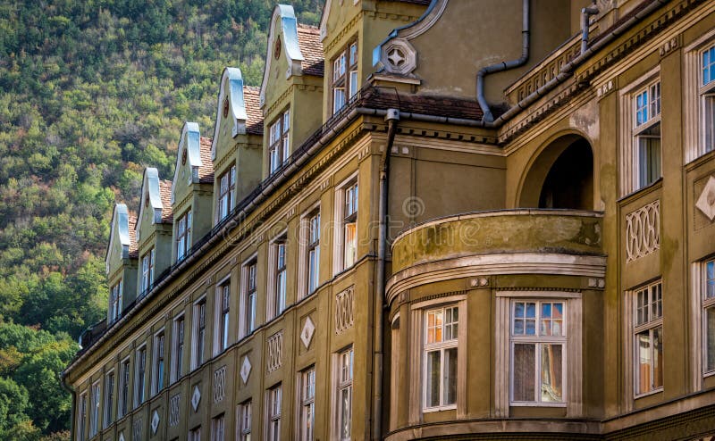 Typical Architecture in Brasov Stock Image - Image of travel ...