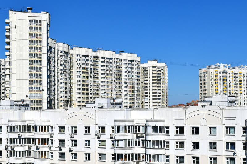 Typical Architecture in the Moscow Region - Khimki, Russia Stock Image ...