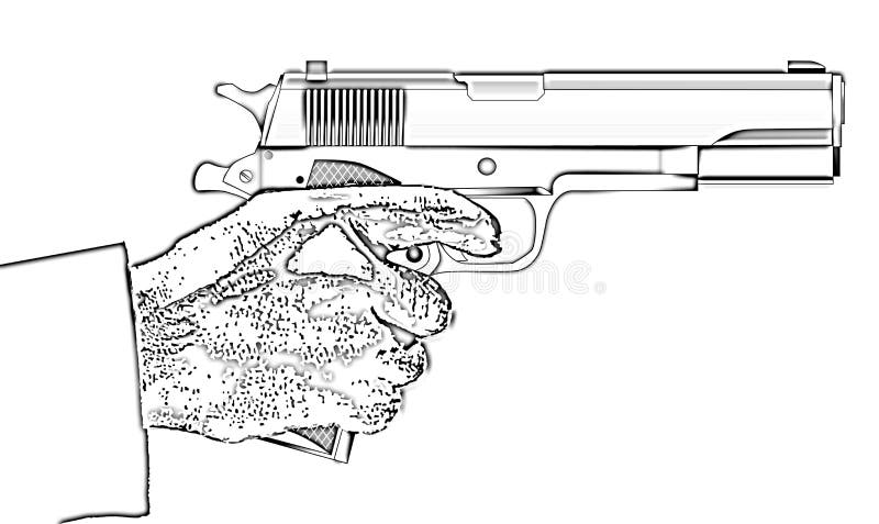 Typical Army Rifle Line Drawing on White Stock Vector - Illustration of ... Typical Army Rifle Line Drawing on White Stock Vector - Illustration of ...