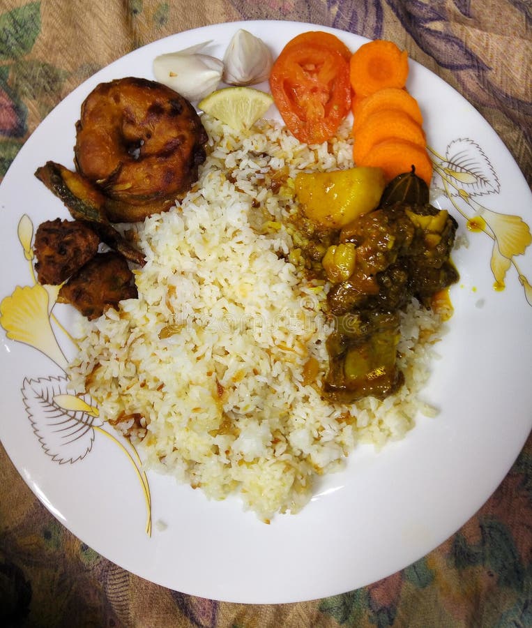 Typical Bangladeshi Food Dish Stock Photo - Image of food, dish: 163458154