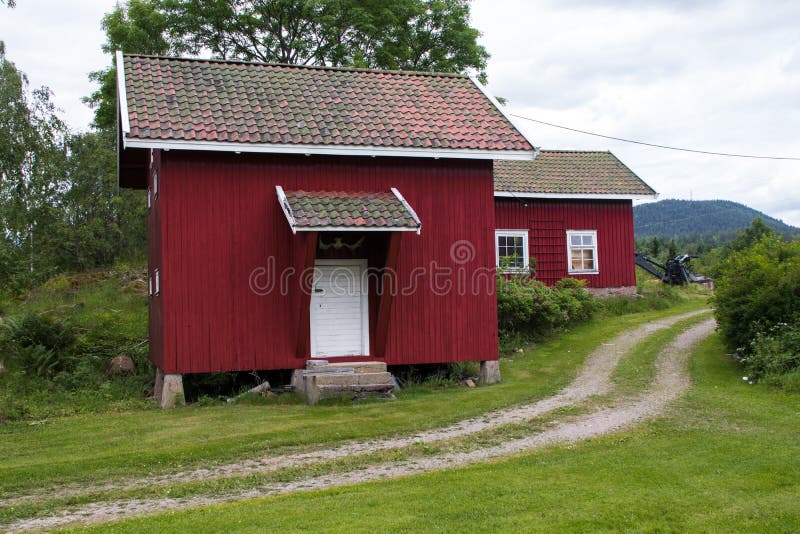 A Typical Barn in Rural Norway Stock Image - Image of norwegian ...