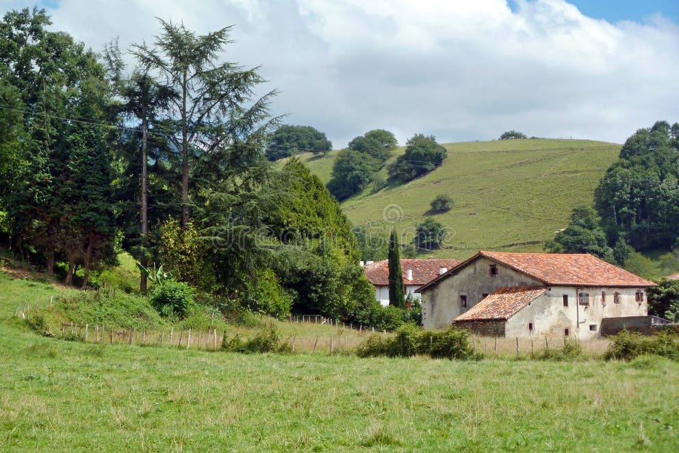 Typical Basque Country House Stock Image - Image of farming, building ...