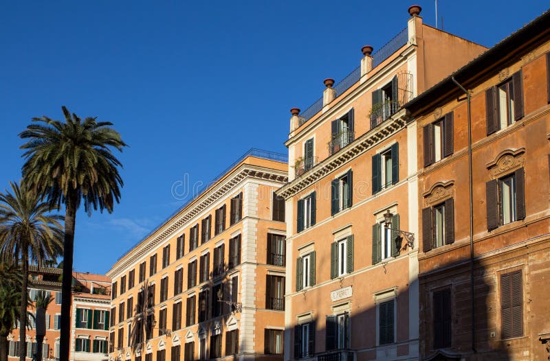 Typical Beautiful Modern House, Rome Stock Image - Image of europe ...