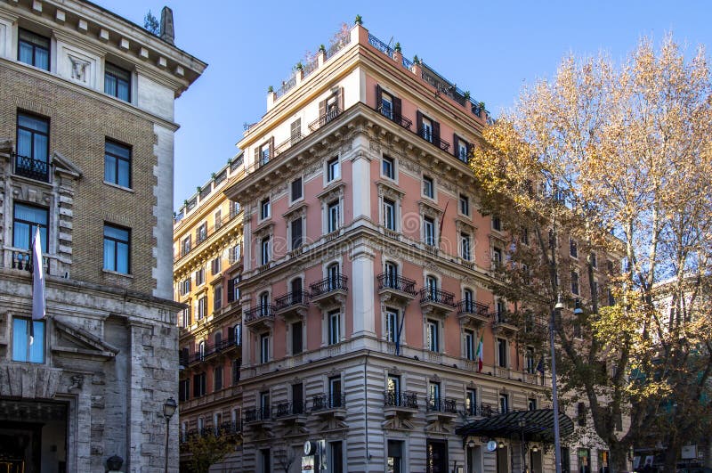 Typical Beautiful Modern House, Rome Stock Image - Image of italian ...